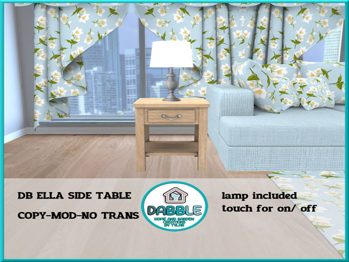 Second Life Marketplace - DB ELLA SIDE TABLE add me